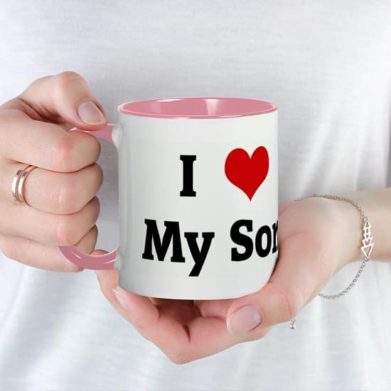 CafePress I Love My Son Mug Ceramic Coffee Mug, Tea Cup 11 oz