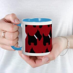 CafePress Scottish Terrier Scottie Dog Pattern Mugs Ceramic Coffee Mug, Tea Cup 11 oz