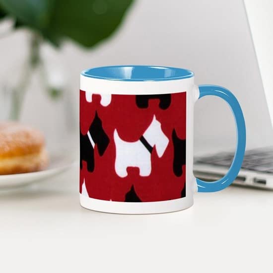 CafePress Scottish Terrier Scottie Dog Pattern Mugs Ceramic Coffee Mug, Tea Cup 11 oz