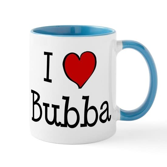 CafePress I Love Bubba Mug Ceramic Coffee Mug, Tea Cup 11 oz