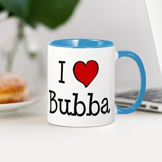 CafePress I Love Bubba Mug Ceramic Coffee Mug, Tea Cup 11 oz