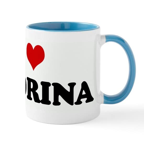 CafePress I Love MADRINA Mug Ceramic Coffee Mug, Tea Cup 11 oz