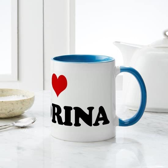 CafePress I Love MADRINA Mug Ceramic Coffee Mug, Tea Cup 11 oz