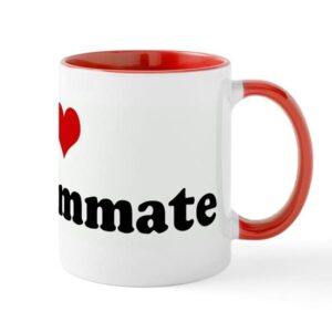 cafepress i love my roommate mug ceramic coffee mug, tea cup 11 oz