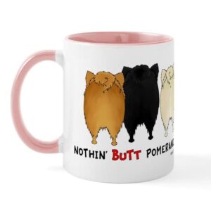 cafepress nothing butt pomeranians mug ceramic coffee mug, tea cup 11 oz