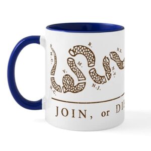 cafepress join or die mug ceramic coffee mug, tea cup 11 oz