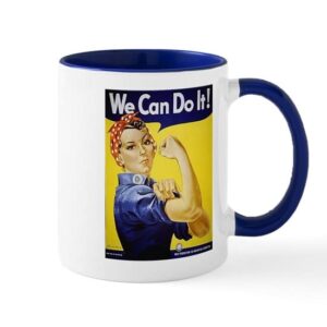 cafepress rosie the riveter art mug ceramic coffee mug, tea cup 11 oz