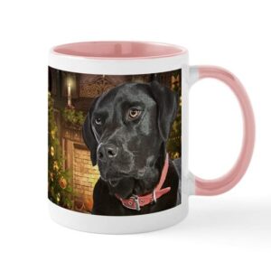 cafepress black lab xmas mug ceramic coffee mug, tea cup 11 oz