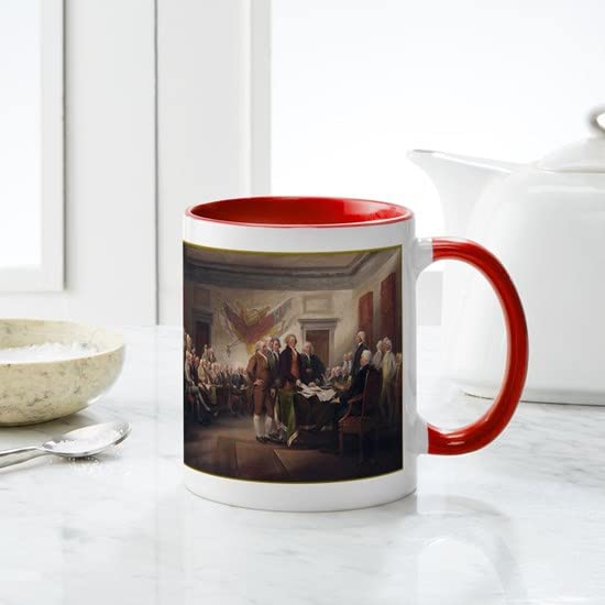 CafePress Signing Of The Declaration Of Mug Ceramic Coffee Mug, Tea Cup 11 oz