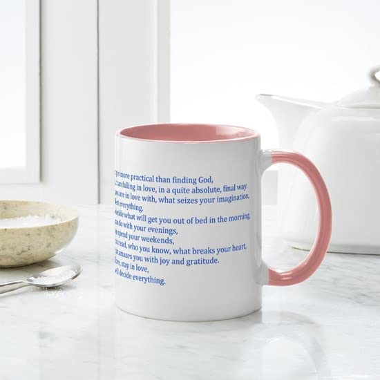 CafePress Sacred Heart And Arrupe Quotation Mug Ceramic Coffee Mug, Tea Cup 11 oz