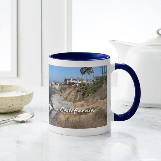 CafePress La Jolla Coastline Mug Ceramic Coffee Mug, Tea Cup 11 oz