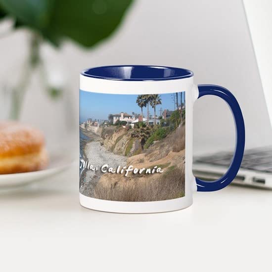 CafePress La Jolla Coastline Mug Ceramic Coffee Mug, Tea Cup 11 oz