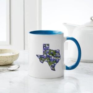 CafePress TX Bluebonnets Mug Ceramic Coffee Mug, Tea Cup 11 oz