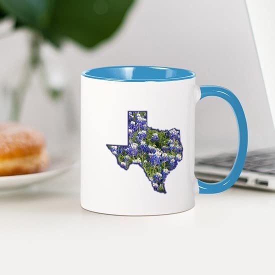 CafePress TX Bluebonnets Mug Ceramic Coffee Mug, Tea Cup 11 oz