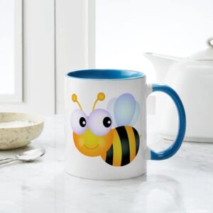 CafePress Cute Cartoon Bumble Bee Mug Ceramic Coffee Mug, Tea Cup 11 oz