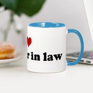 CafePress I Love My Sister In Law Mug Ceramic Coffee Mug, Tea Cup 11 oz