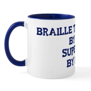 CafePress Braille Transcriber By Day Mug Ceramic Coffee Mug, Tea Cup 11 oz