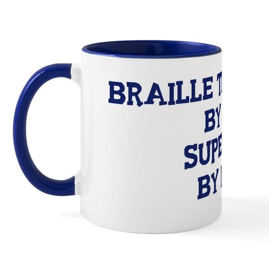 CafePress Braille Transcriber By Day Mug Ceramic Coffee Mug, Tea Cup 11 oz