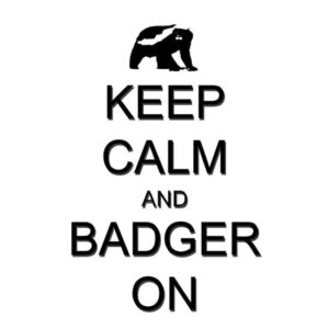 CafePress Keep Calm And Badger On Mug Ceramic Coffee Mug, Tea Cup 11 oz