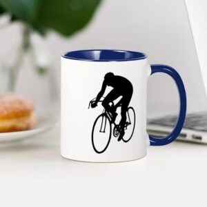 CafePress Cycling Silhouette Mug Ceramic Coffee Mug, Tea Cup 11 oz