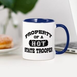 CafePress Property Of A Hot State Trooper Mug Ceramic Coffee Mug, Tea Cup 11 oz