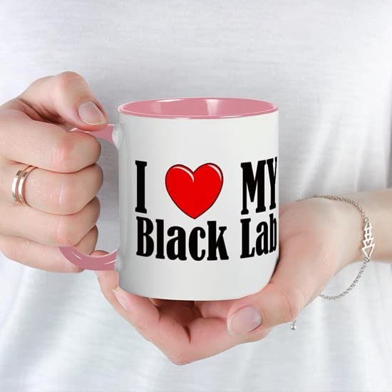 CafePress I Love My Black Lab Mug Ceramic Coffee Mug, Tea Cup 11 oz