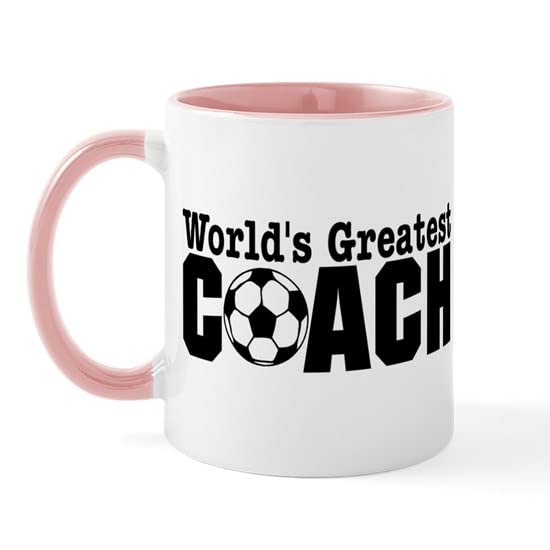 CafePress World's Greatest Soccer Coach Mug Ceramic Coffee Mug, Tea Cup 11 oz