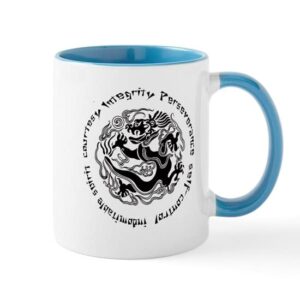 cafepress tenants of tae kwon do mug ceramic coffee mug, tea cup 11 oz