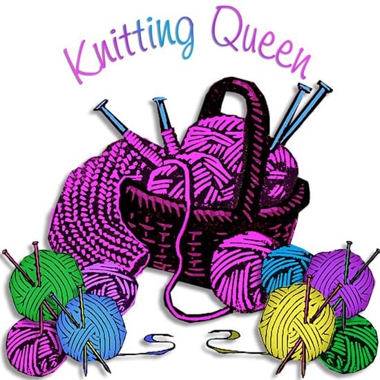 CafePress Knitting Queen Mug Ceramic Coffee Mug, Tea Cup 11 oz