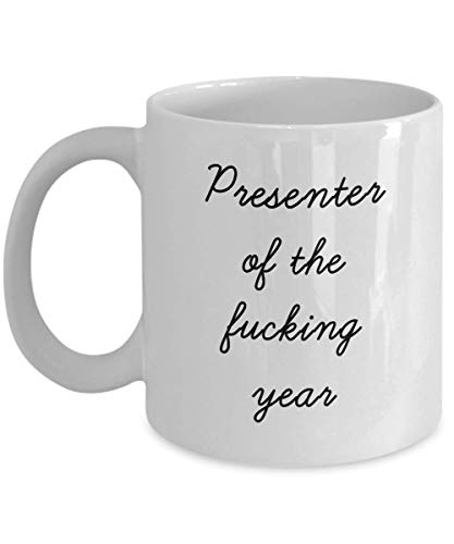 Best Presenter Mug Funny Appreciation Mug for Coworkers Gag Swearing Mug for Adults Novelty Tea Cup