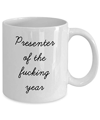 Best Presenter Mug Funny Appreciation Mug for Coworkers Gag Swearing Mug for Adults Novelty Tea Cup