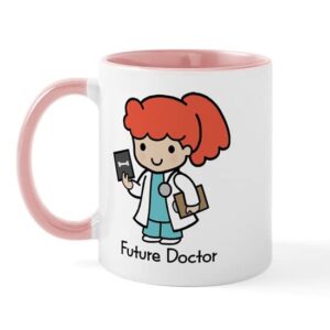 cafepress future doctor girl mug ceramic coffee mug, tea cup 11 oz