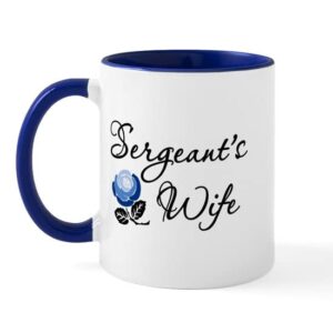 cafepress sergeant’s wife mug ceramic coffee mug, tea cup 11 oz