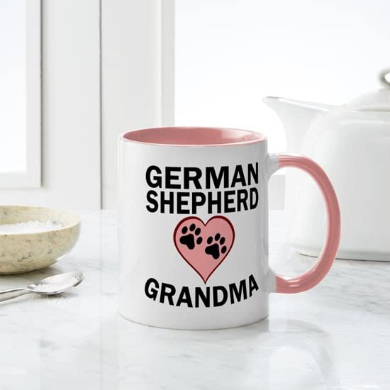 CafePress German Shepherd Grandma Mugs Ceramic Coffee Mug, Tea Cup 11 oz