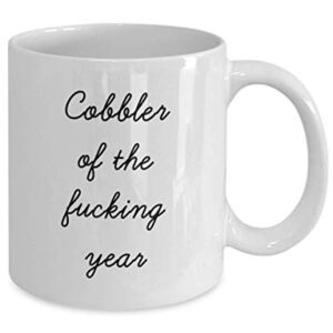 Best Cobbler Mug Funny Appreciation Mug for Coworkers Gag Swearing Mug for Adults Novelty Tea Cup