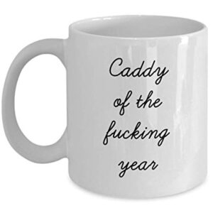 Best Caddy Mug Funny Appreciation Mug for Coworkers Gag Swearing Mug for Adults Novelty Tea Cup