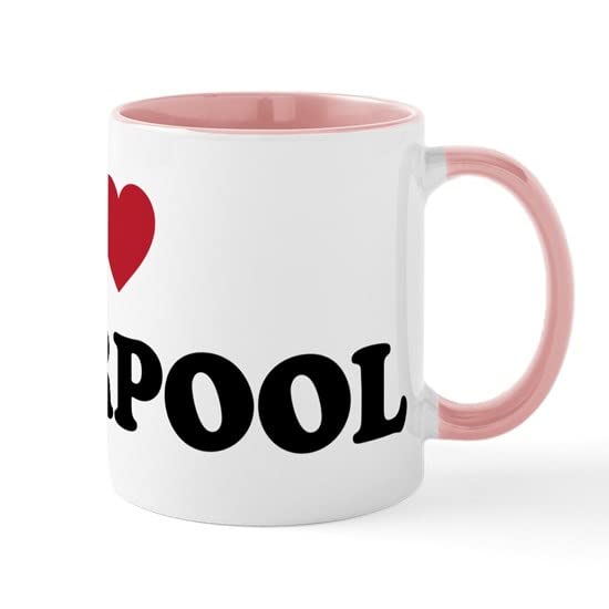 CafePress I Love Liverpool Mug Ceramic Coffee Mug, Tea Cup 11 oz