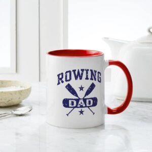 CafePress Rowing Dad Mug Ceramic Coffee Mug, Tea Cup 11 oz