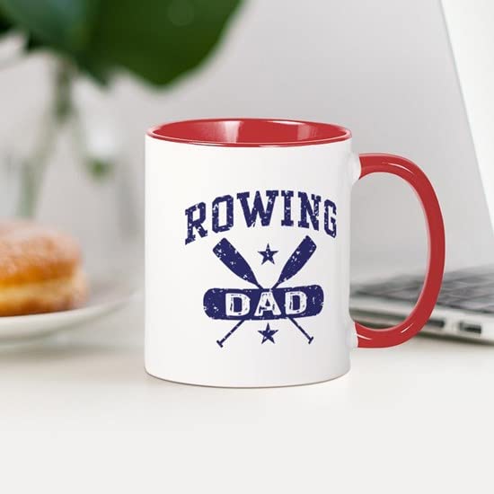 CafePress Rowing Dad Mug Ceramic Coffee Mug, Tea Cup 11 oz