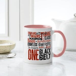 CafePress ONE BLACK BELT Mug Ceramic Coffee Mug, Tea Cup 11 oz