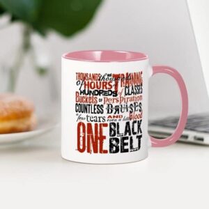 CafePress ONE BLACK BELT Mug Ceramic Coffee Mug, Tea Cup 11 oz