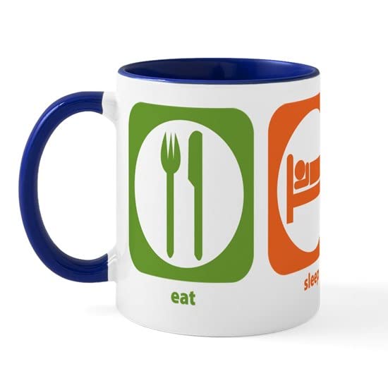 CafePress Eat Sleep Residency Mug Ceramic Coffee Mug, Tea Cup 11 oz