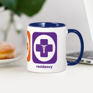 CafePress Eat Sleep Residency Mug Ceramic Coffee Mug, Tea Cup 11 oz