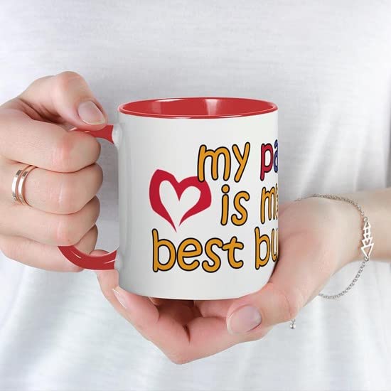 CafePress Pap Is My Best Buddy Mug Ceramic Coffee Mug, Tea Cup 11 oz