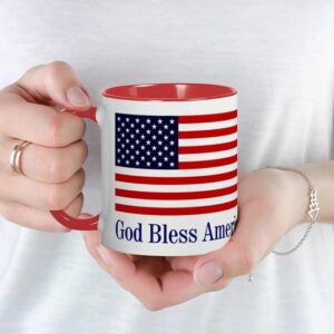 CafePress God Bless America Mug Ceramic Coffee Mug, Tea Cup 11 oz