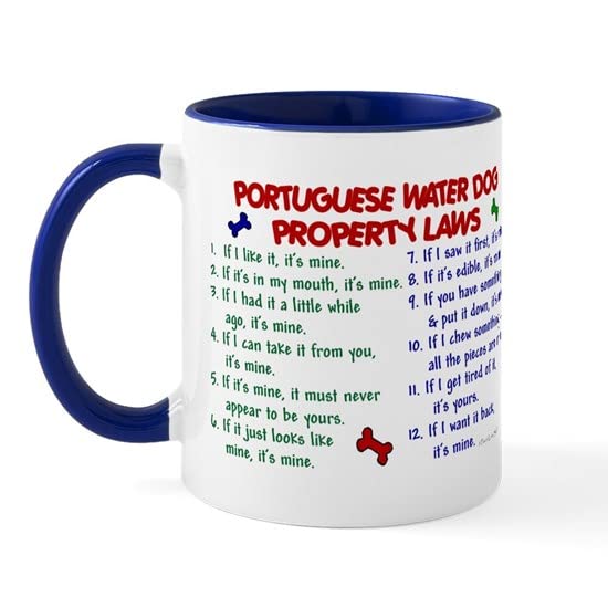 CafePress Portuguese Water Dog Property Laws 2 Mug Ceramic Coffee Mug, Tea Cup 11 oz