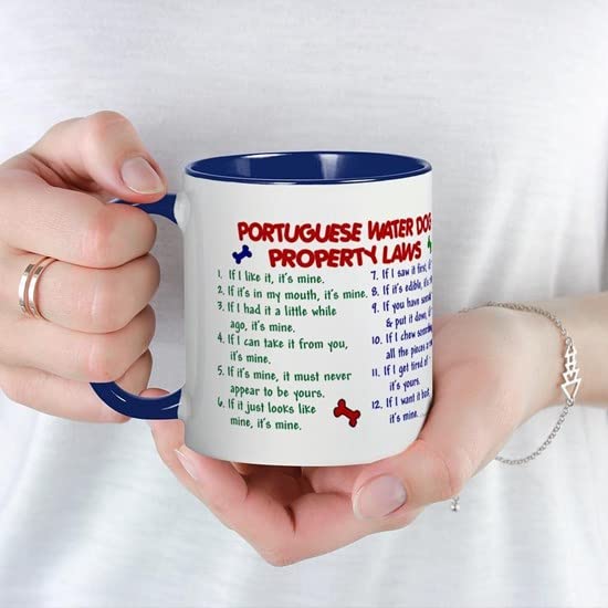 CafePress Portuguese Water Dog Property Laws 2 Mug Ceramic Coffee Mug, Tea Cup 11 oz