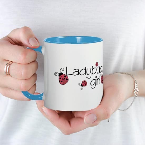 CafePress Ladybug Girl Mug Ceramic Coffee Mug, Tea Cup 11 oz