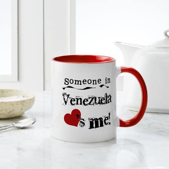 CafePress Venezuela Loves Me Mug Ceramic Coffee Mug, Tea Cup 11 oz