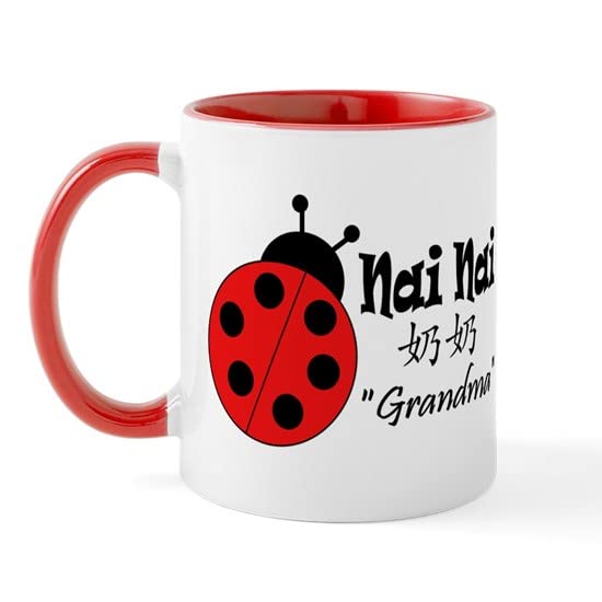 CafePress Nai Nai Ladybug Mug Ceramic Coffee Mug, Tea Cup 11 oz